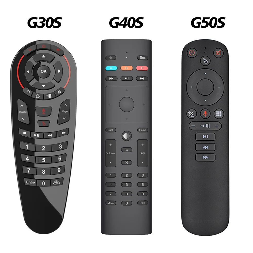 G30S G40S G50S Voice Remote Control Gyroscope G20BTS Plus G10S PRO BT5.0 Backlit 2.4G Wireless ...