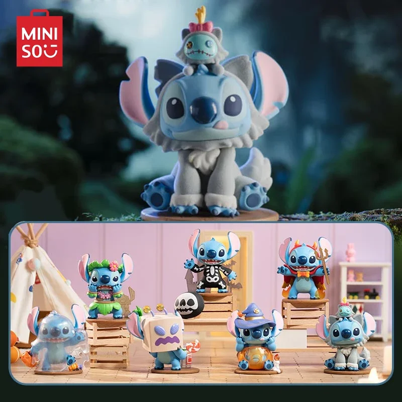 MINISO-Disney-Stitch-Wacky-Diary-Series-caja-ciega-decoraci-n-de-mesa ...