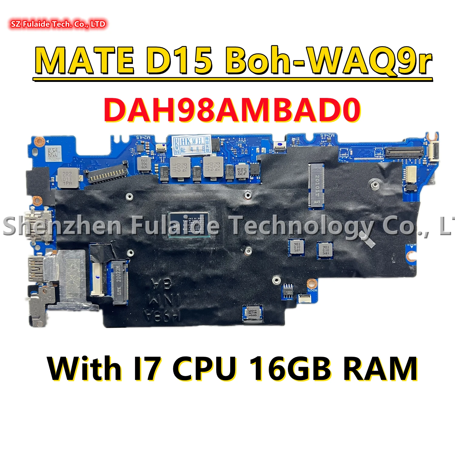 DAH98AMBAD0-For-Huawei-Matebook-D15-Boh-waq9r-Laptop-Motherboard-With ...