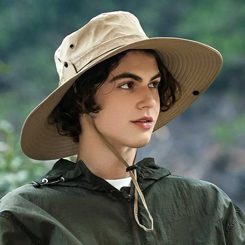 Sombrero-de-Sol-de-ala-grande-para-mujer-gorro-de-vaquero-plegable-de ...