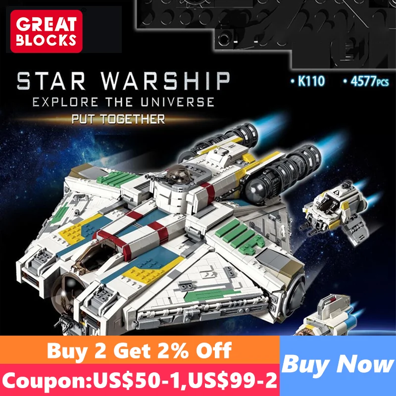 Juego de bloques de construcción modelo Halcón Milenario para niños ...