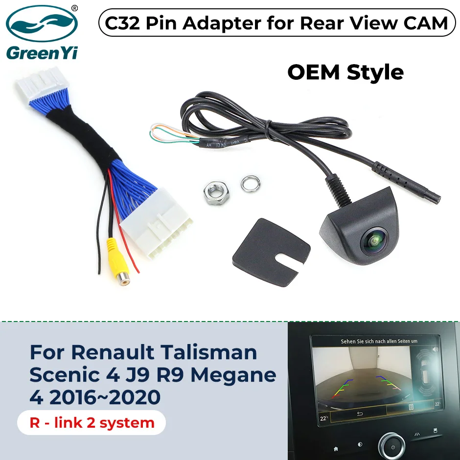 GreenYi Plug Play HD Car Rear View Camera For Renault Talisman Scenic 4 ...