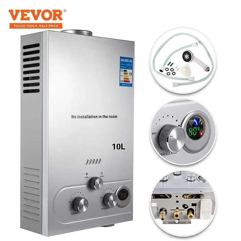 VEVOR-LPG-Hot-Water-Heater-Instant-Gas-Water-Heater-Butane-Propane-Gas ...