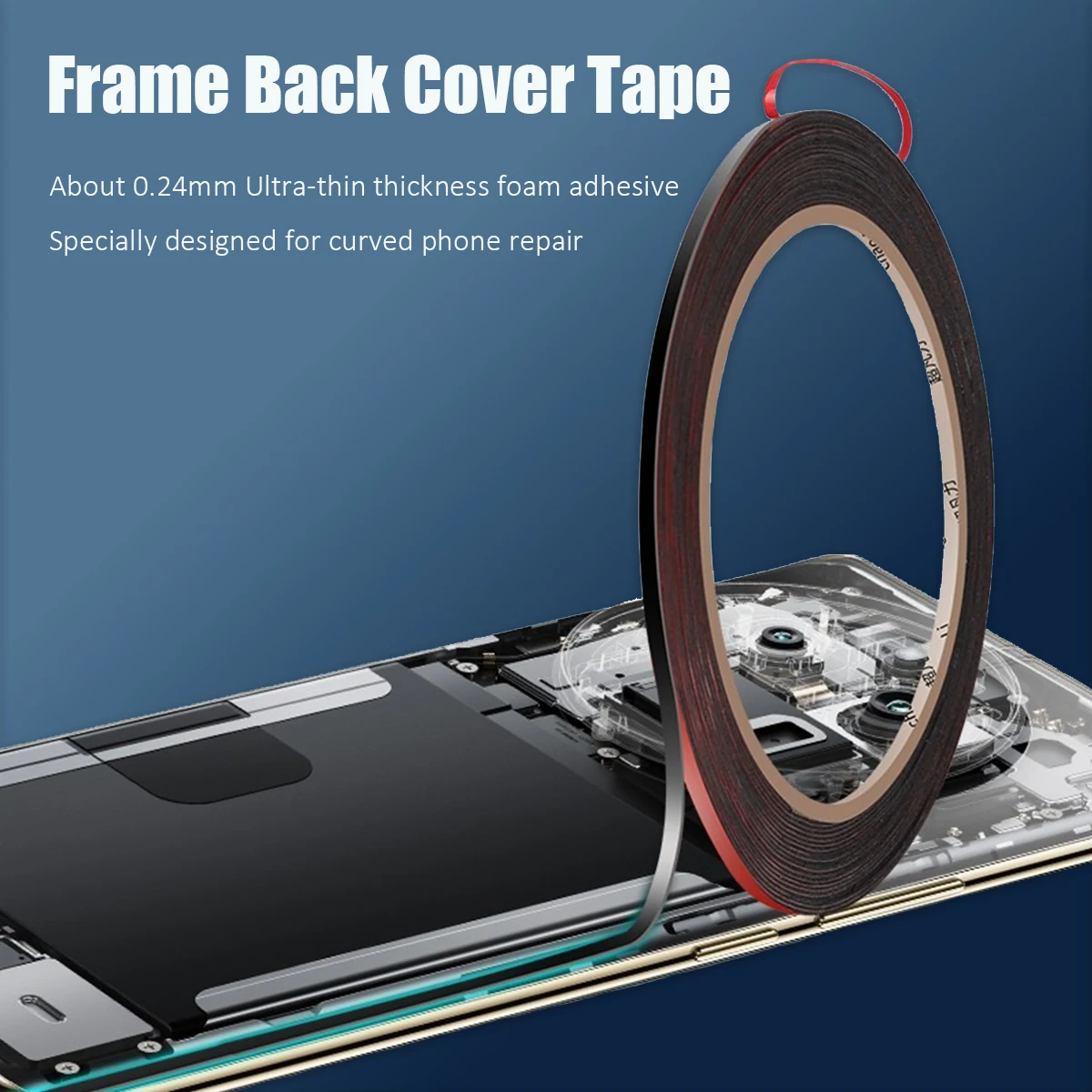 2mm Curved Phone Display Screen Frame Adhesive Tape for Samsung Huawei ...