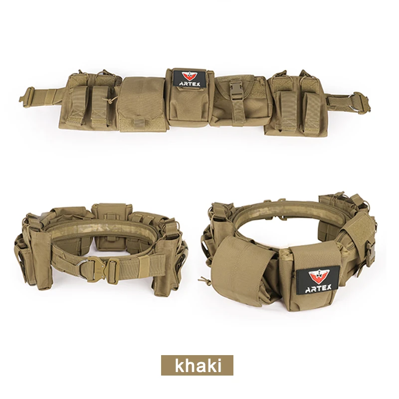 ARTEX Tactical Battle Belt 7 in 1 Airsoft Utility, Tactical Waist Belt ...