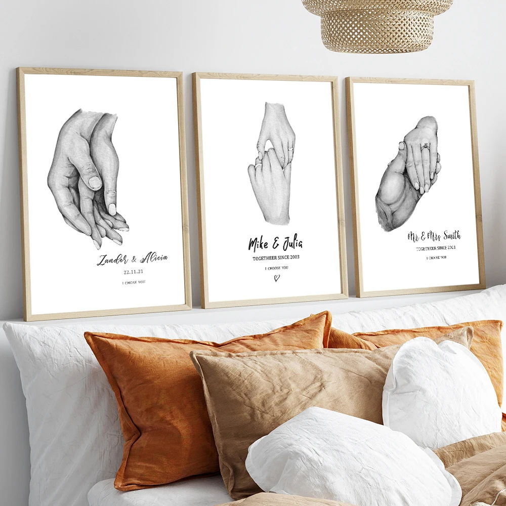 Couple Handprint Canvas: The Most Meaningful Way to Preserve Your Love ...
