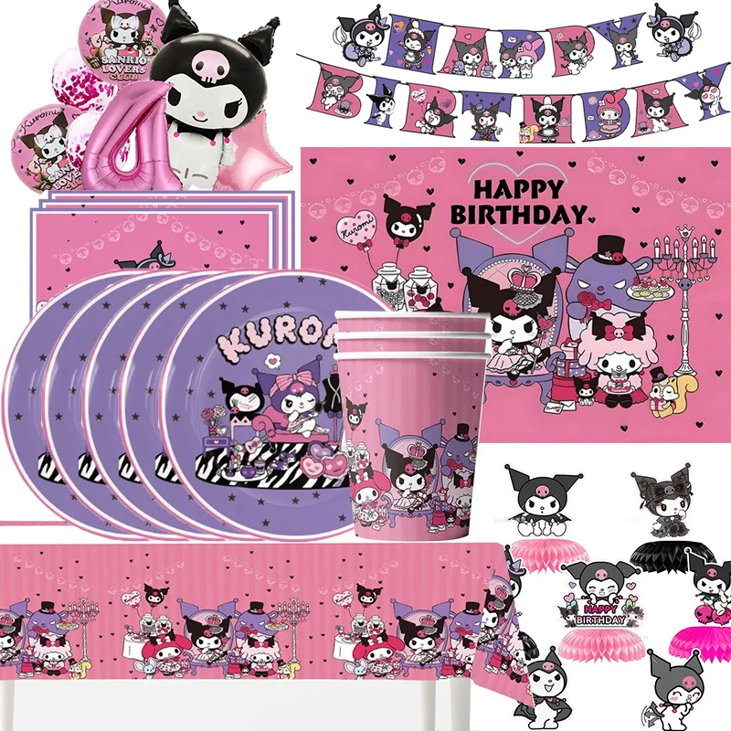 Cute-Kawali-Kuromied-Theme-Party-Decoration-Disposable-Tablewares ...
