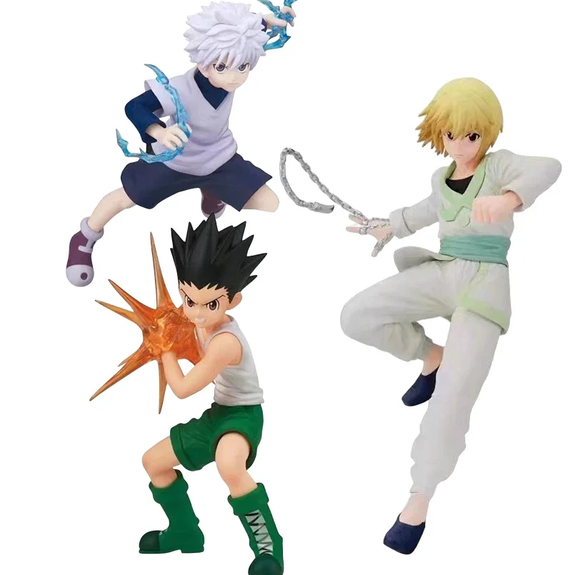 19cm-Hunter-Hunter-Anime-Figure-Gon-Freecss-Killua-Zoldyck-Kurapika-PVC ...
