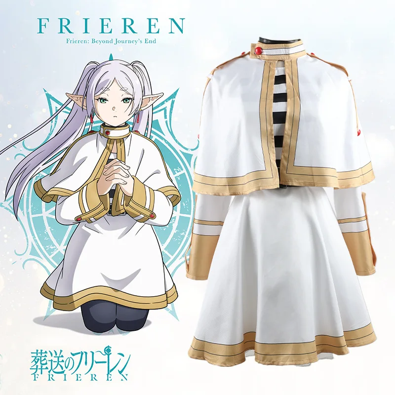 Frieren-at-The-Funeral-Cosplay-Fantasia-Vestido-de-Dia-das-Bruxas ...