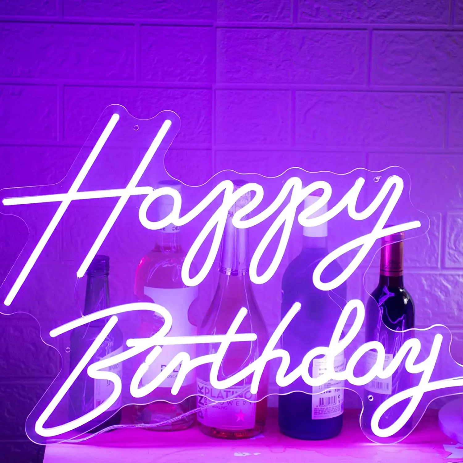 10 Styles Neon Sign Led Light Happy Birthday Personalized Light Sign ...