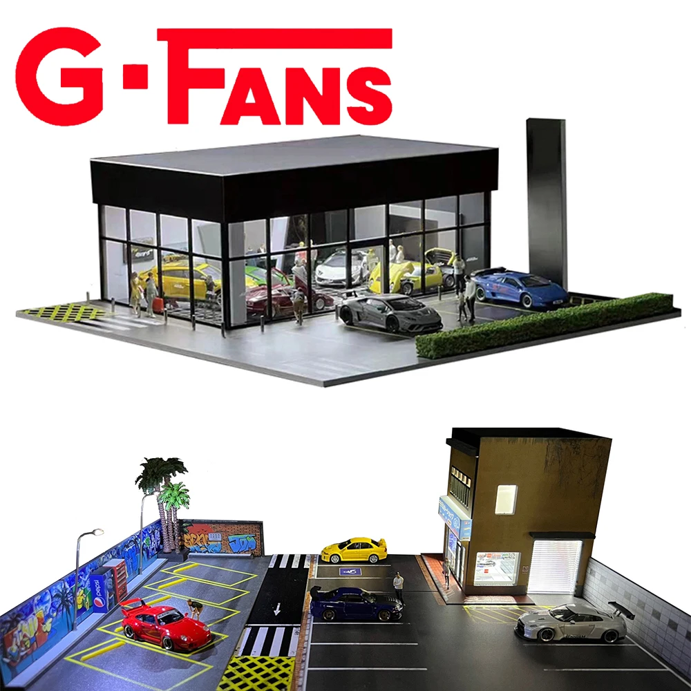 G-FANS-1-64-Scale-Lighting-Parking-Lot-Assembly-Toy-DIY-Scene ...