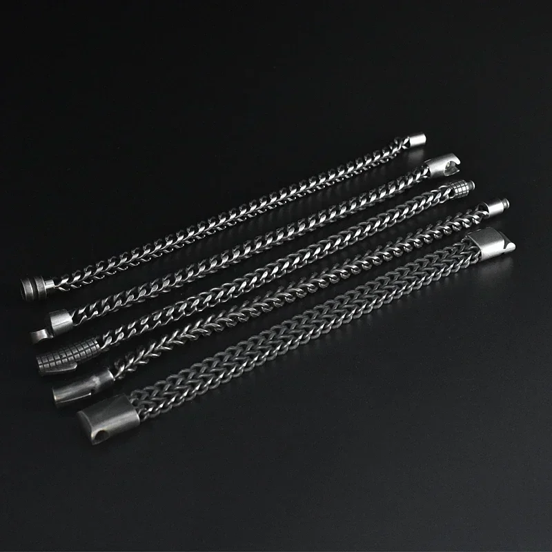 Men-s-Vintage-Stainless-Steel-Antique-Hand-Chain-Punk-Biker-Chain ...