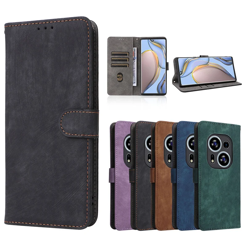 For-Tecno-Phantom-X2-Case-Wallet-Anti-theft-Brush-Magnetic-Flip-Leather ...