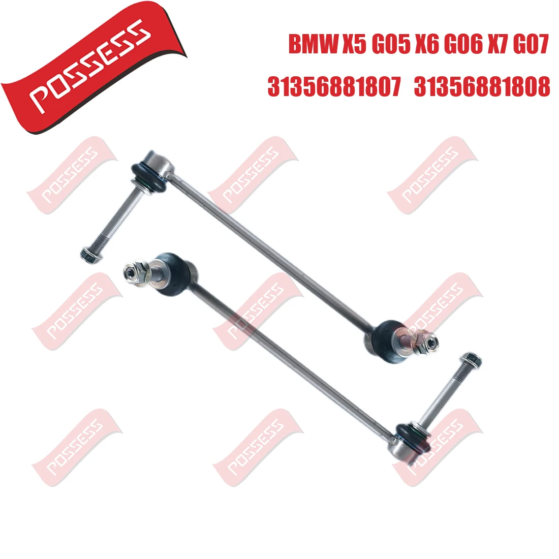 A Pair Of Front Axle Sway Bar End Stabilizer Link Ball Joint For Bmw X5 ...