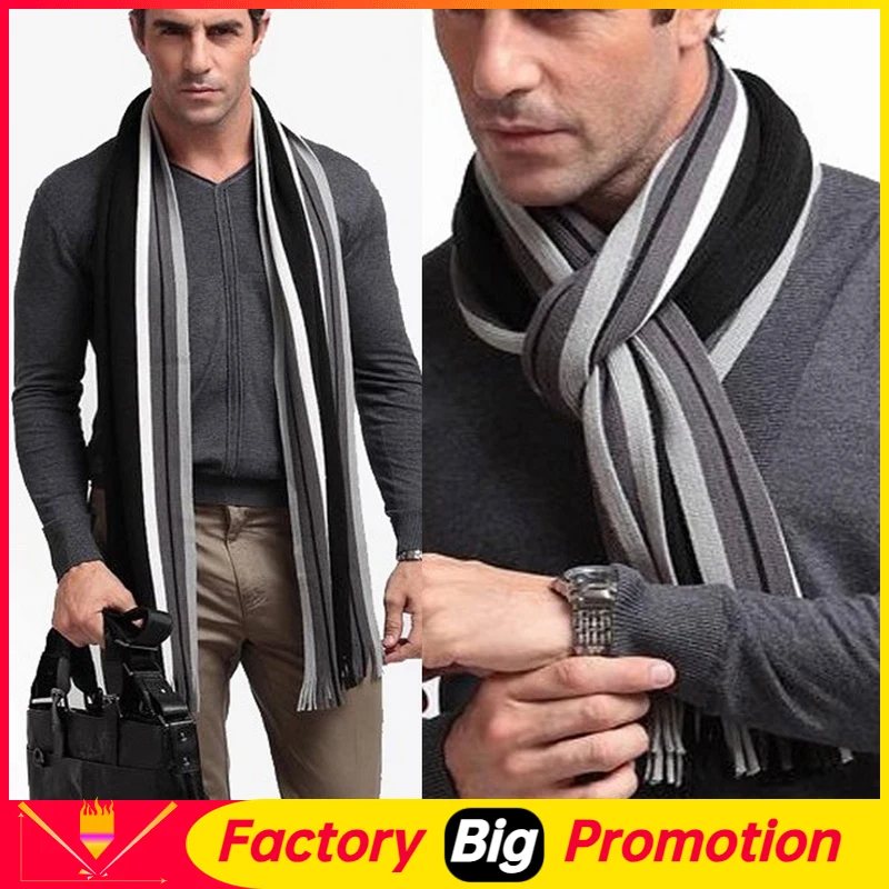 New-Men-S-Autumn-Winter-Warm-Cashmere-Scarf-Classic-Striped-Business ...