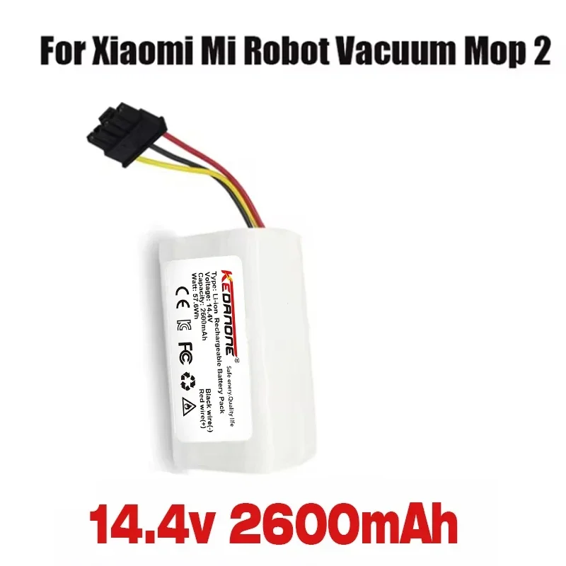 N011-4S1P 14.4V 2600mAh Replacement Battery for Xiaomi Mi Robot Vacuum ...