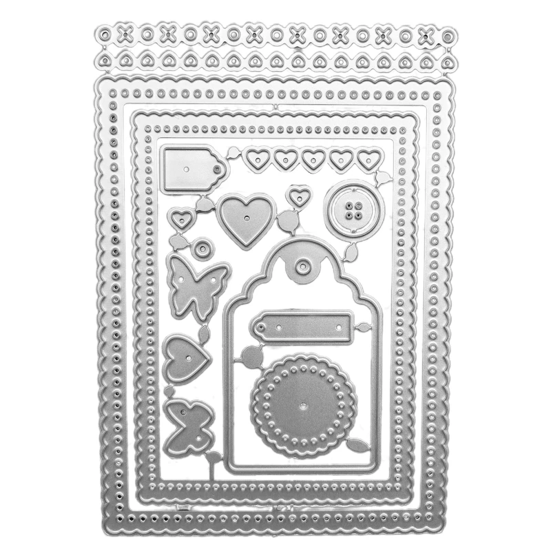 Metal-Cutting-Die-Carbon-Steel-Rectangle-Lace-Border-Die-Cuts-Stencil ...