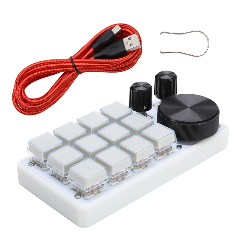 New Cxt 12e3 Macro Keyboard 12 Key 3 Knob Mechanical Keyboard Hot Swap ...