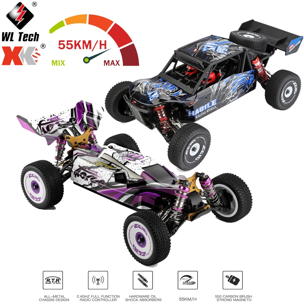WLtoys-124018-124019-55KM-RC-Cars-550-Carbon-Brush-Motors-2200mAh-4WD ...
