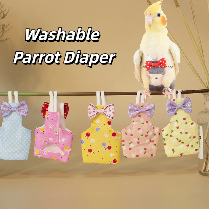 Bird-Cleaning-Supplies-Parrot-Diaper-Flight-Suit-Nappy-Clothes-Parakeet ...