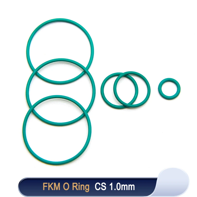 10/50pcs FKM O Ring Sealing Gasket CS 1mm OD 4~30mm Insulation Oil ...