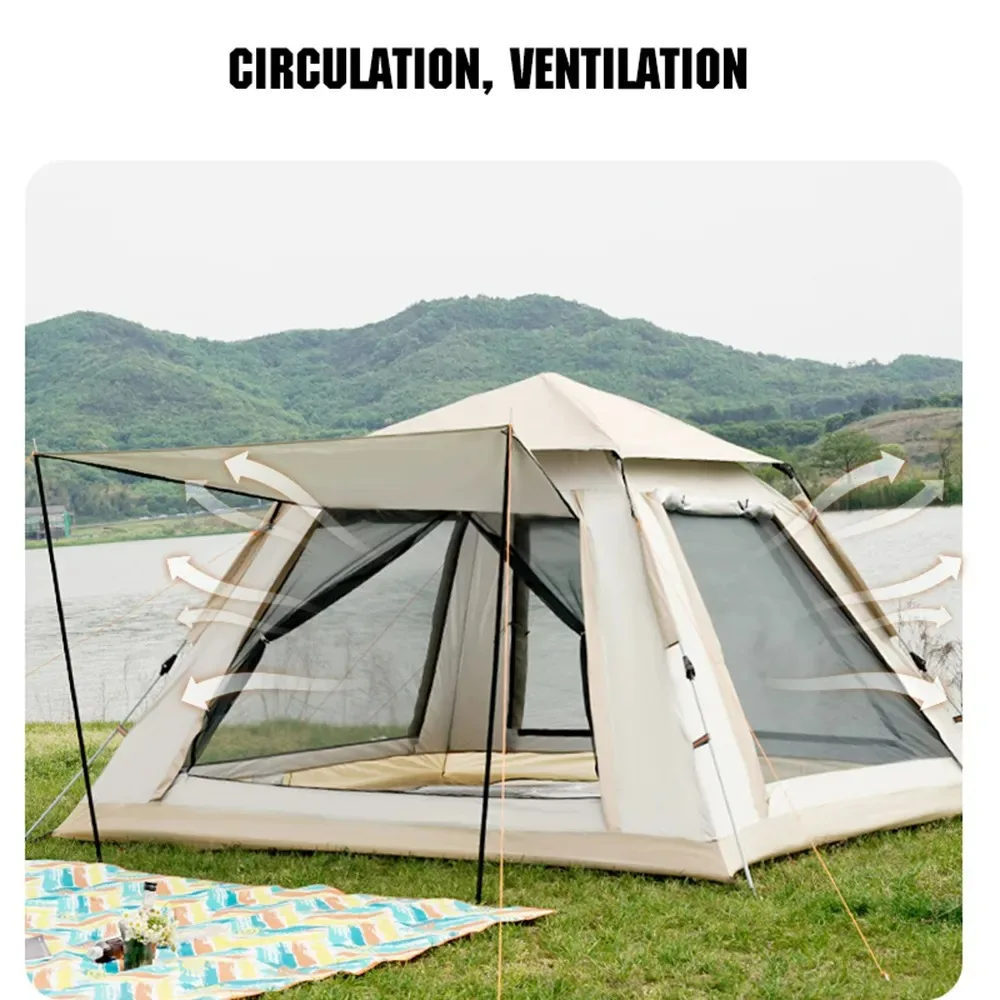 5-8-Person-Outdoor-Automatic-Quick-Open-Tent-Rainfly-Waterproof-Camping ...