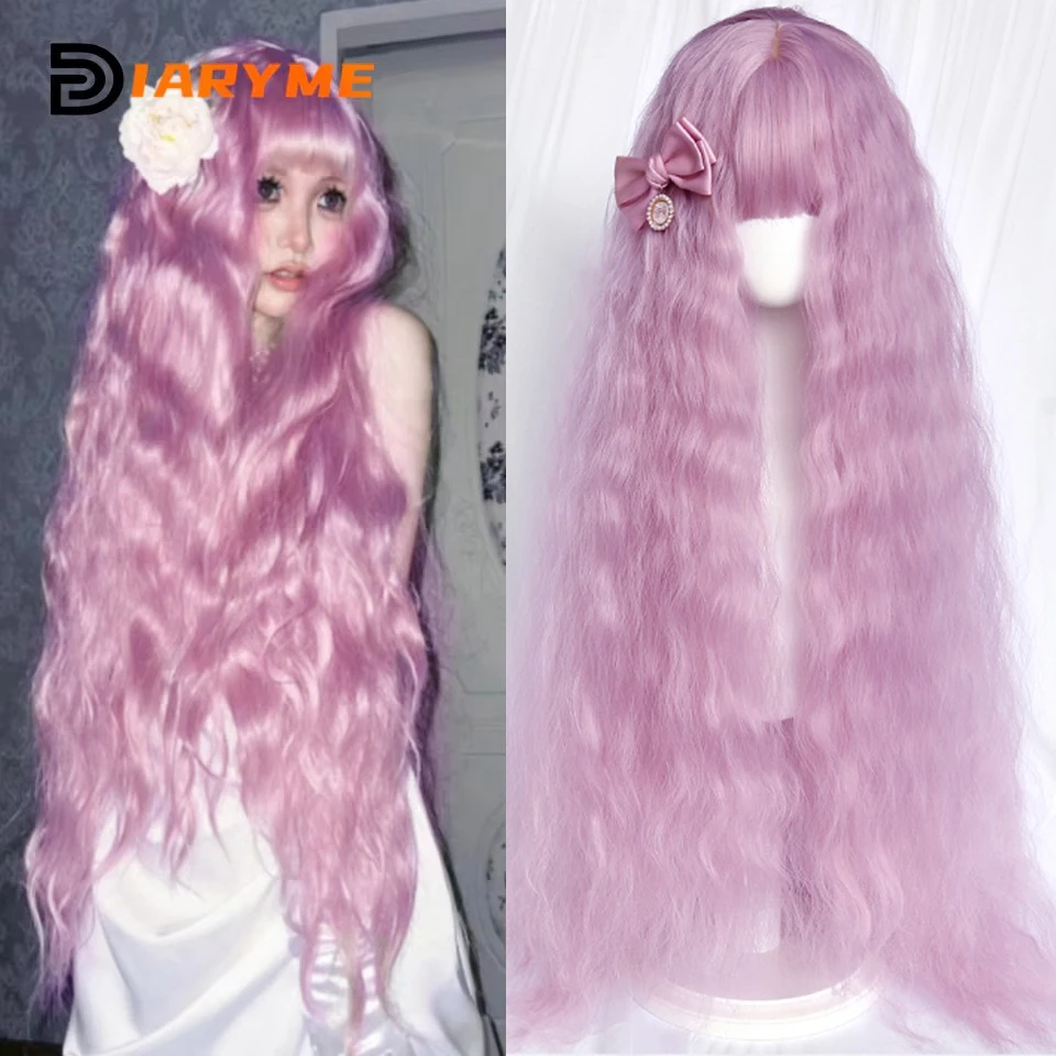 Cad-lar-bayram-Cosplay-peruk-patlama-ile-ekstra-uzun-k-v-rc-k-dalgal ...