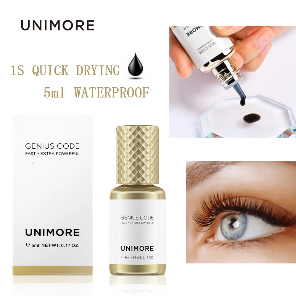 Unimore-5ml-Lash-Extension-Gule-Waterproof-1S-Fast-Dry-Glue-for-Professional-Eyelash-Extension ...