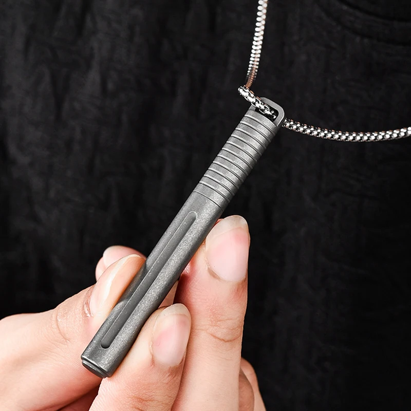 8cm-TC4-Titanium-Alloy-Tactical-Pen-Necklace-Pendant-Portable-And ...