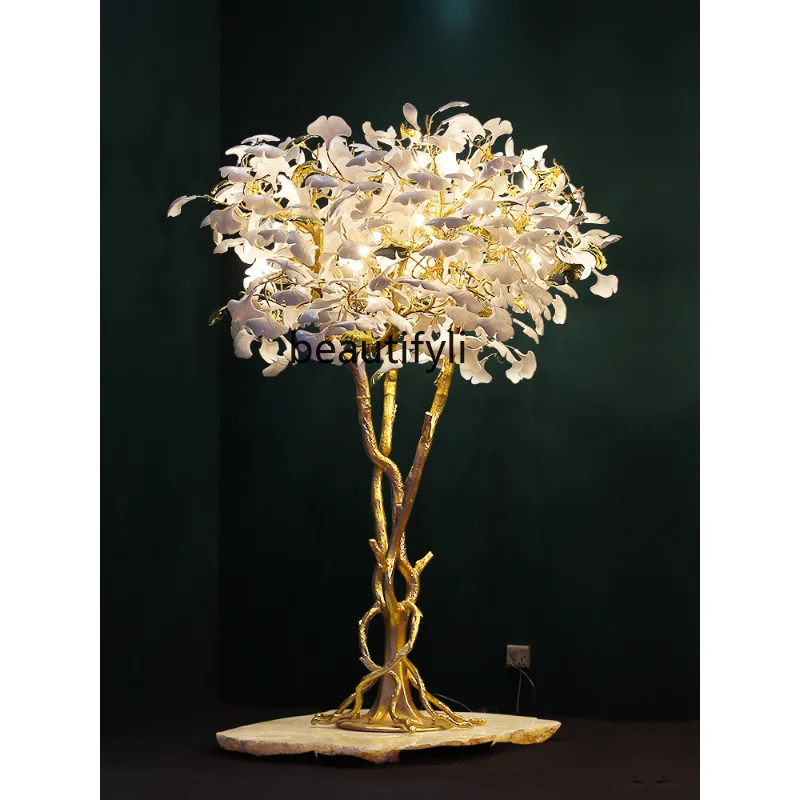 yj-Large-Ginkgo-Decorative-Tree-Floor-Lamp-Art-Furnishings-Landscape ...