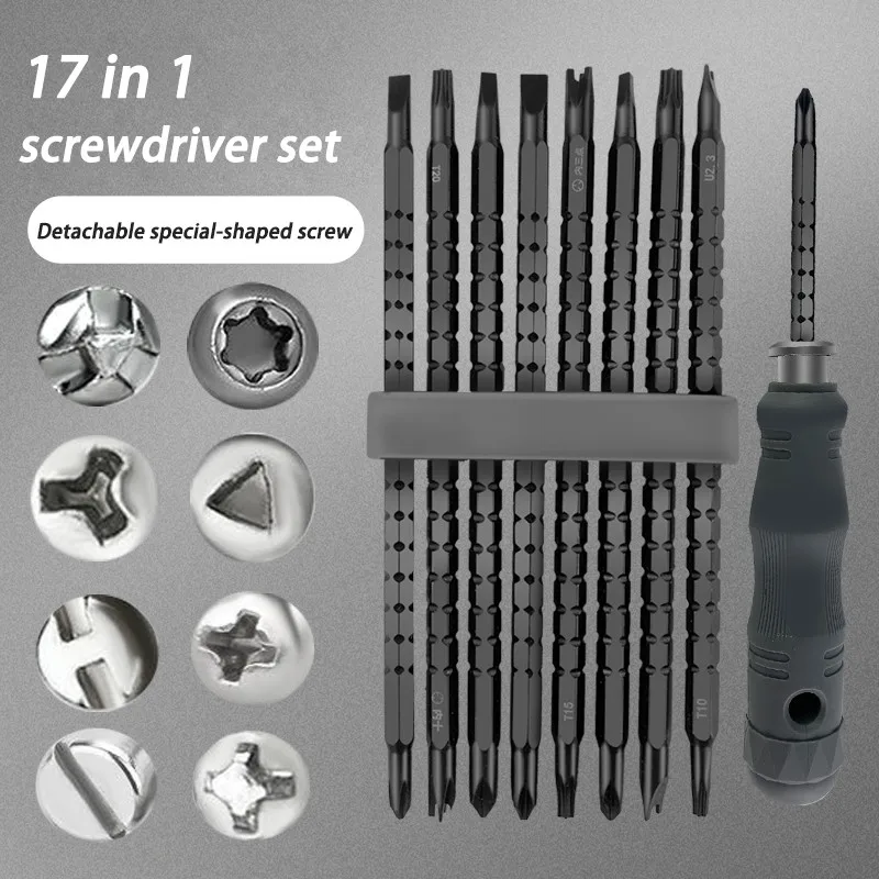 Triangle-Screwdriver-17-In-1-Special-Shaped-Magnetic-Screw-CRV-Torx-Key ...