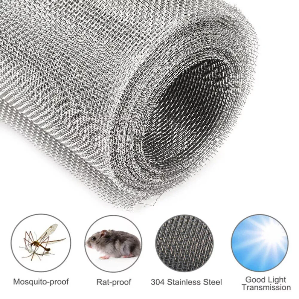 2pcs-Stainless-Steel-Mesh-Sheet-Air-Brick-Mesh-Rodent-Proof-Vent-Mesh ...
