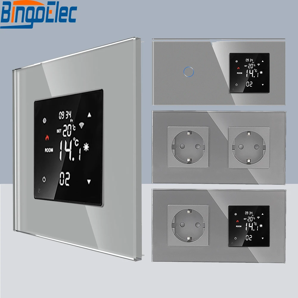 Bingoelec WiFi Smart Tuya Thermostat Water/Electric Floor/Gas Boiler ...