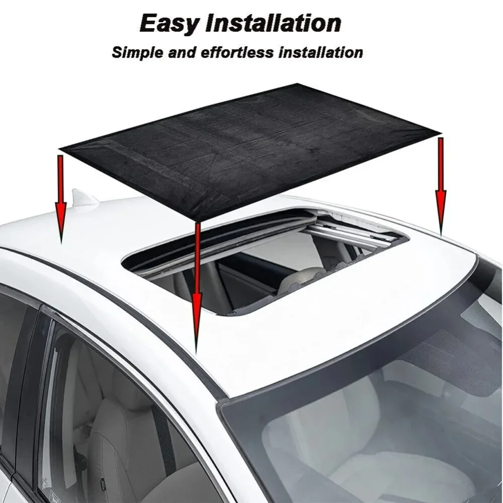 Car-sunroof-anti-mosquito-sunblock-Net-Sunscreen-Heat-Insulation ...