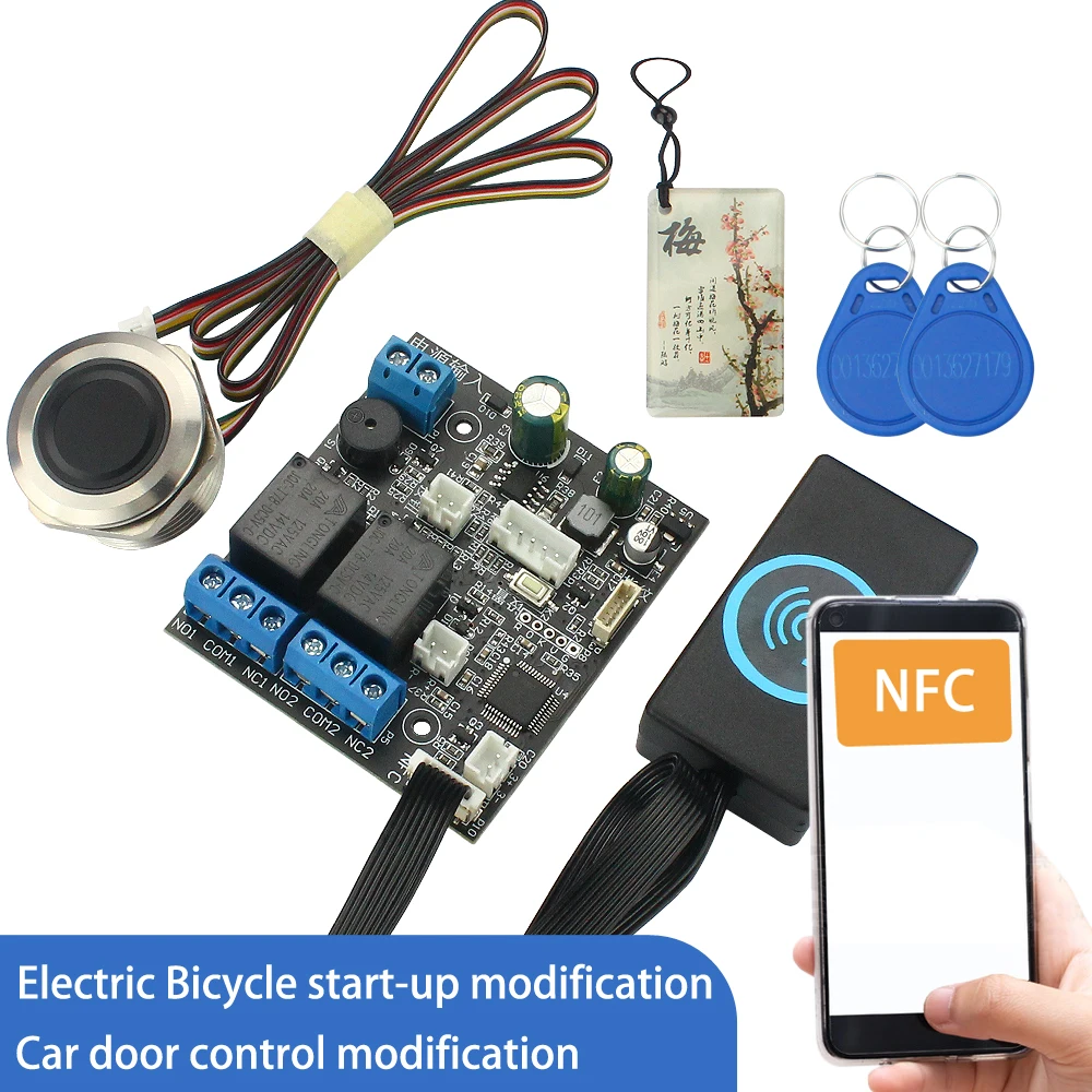 Mobile-phone-NFC-induction-relay-control-module-car-door-modification ...