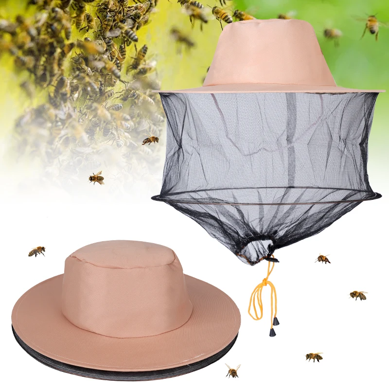 Beekeeping Protective Hat Bee Hat with Head Net Mesh Face Protection ...