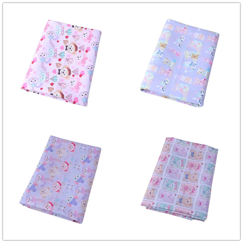 Disney tela de algodón y poliéster con estampado de oso Duffy y sus ...