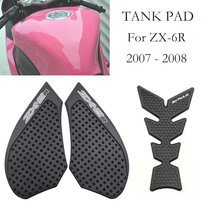 ZX-6R-Motorcycle-Tank-Pad-Protector-Sticker-Decal-Gas-Knee-Grip-Tank-3M ...
