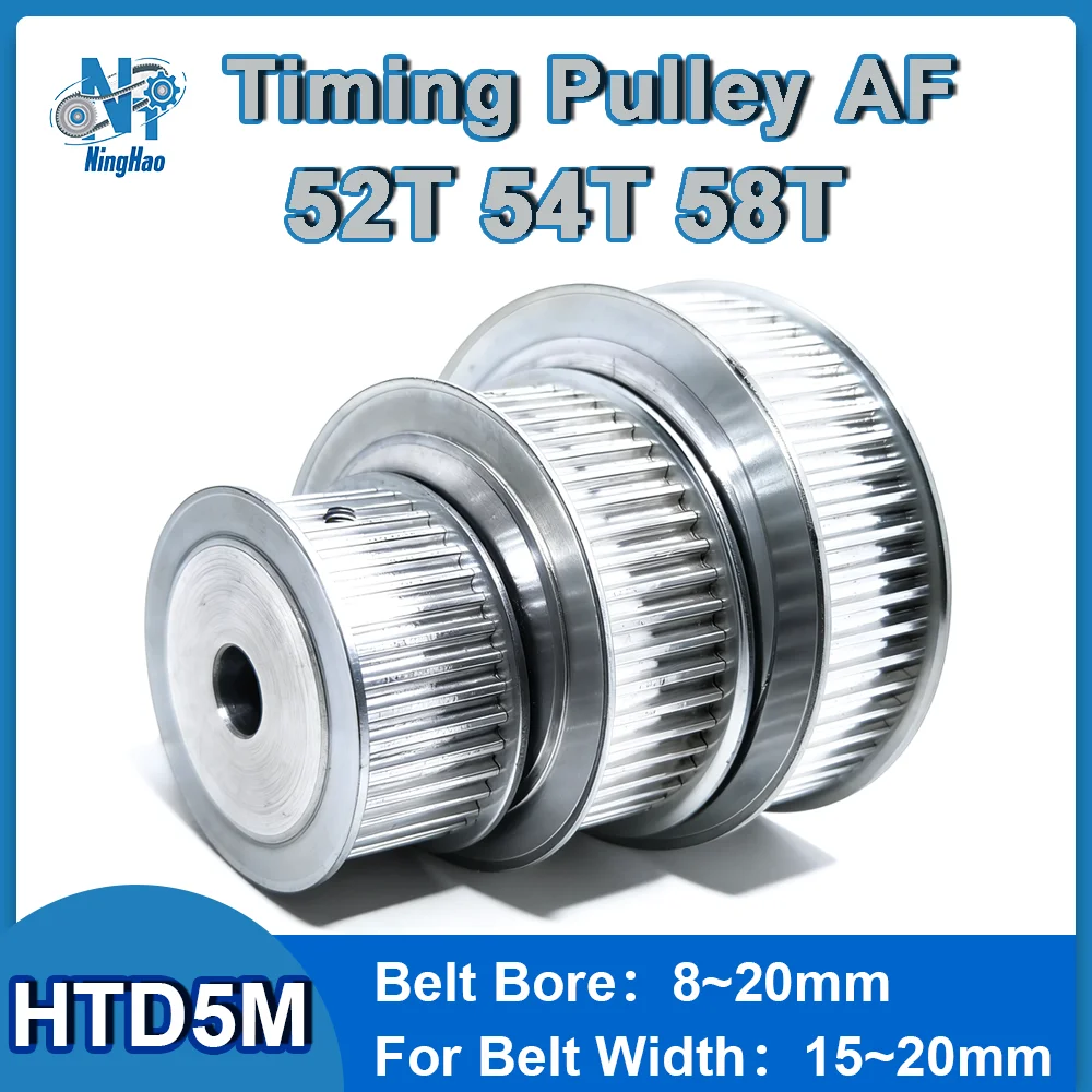 HTD 5M 52T 54T 58T Timing Pulley 5M Pulley Bore 8mm~20mm Belt Width ...