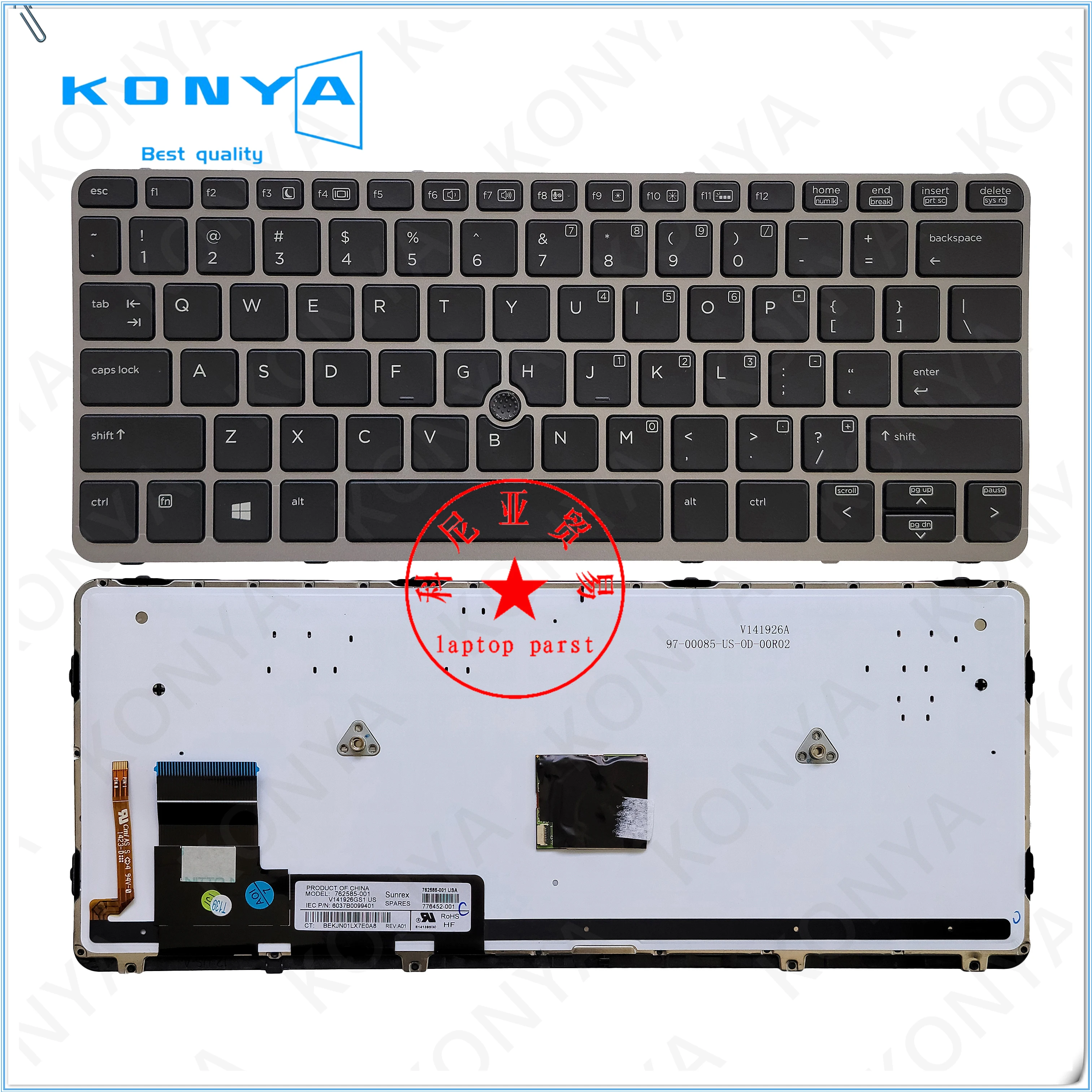 New-Original-For-HP-EliteBook-720-725-820-G1-G2-Series-Laptop-Backlit ...