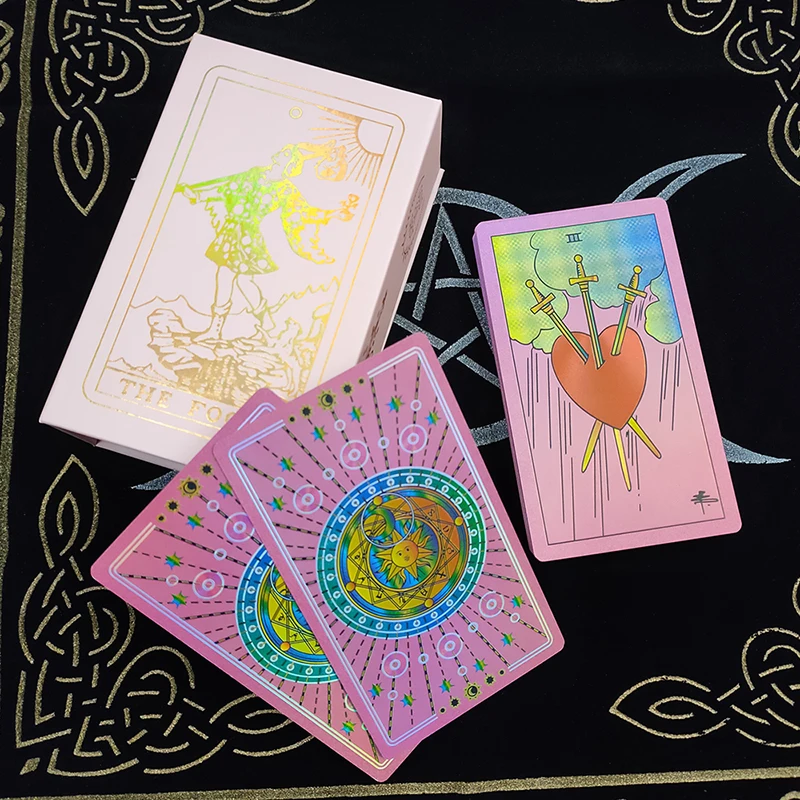 Cartas-de-Tarot-de-l-mina-dorada-deslumbrantes-baraja-de-adivinaci-n ...