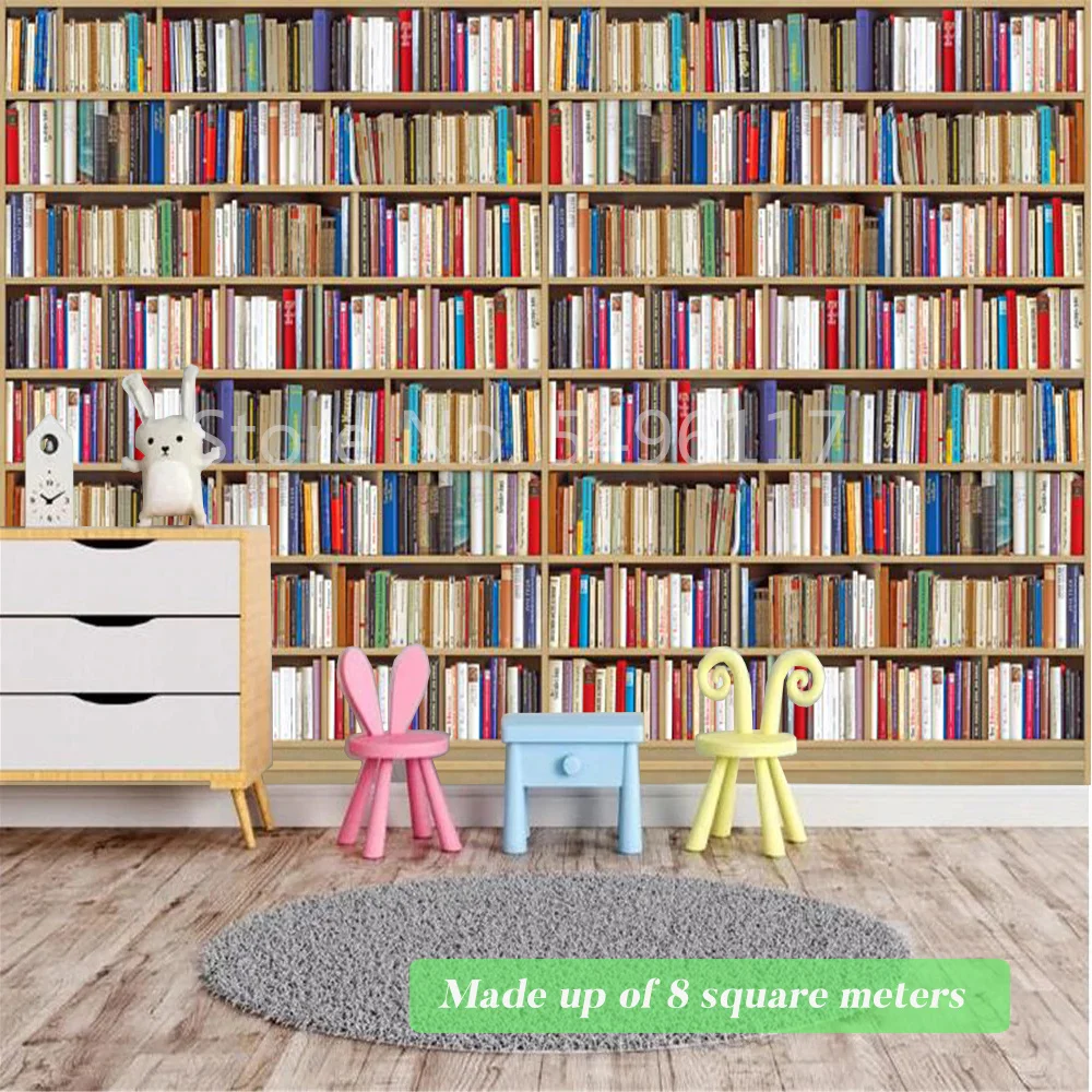 Colorful Bookshelf Wallpaper