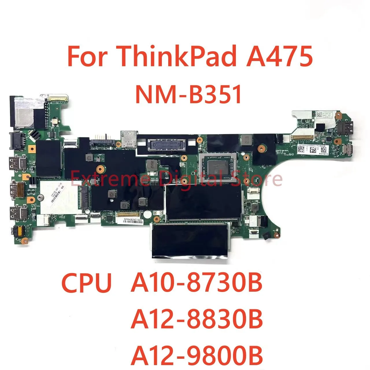 For Lenovo ThinkPad A475 laptop motherboard DA475 NM B351 with CPU A10 ...