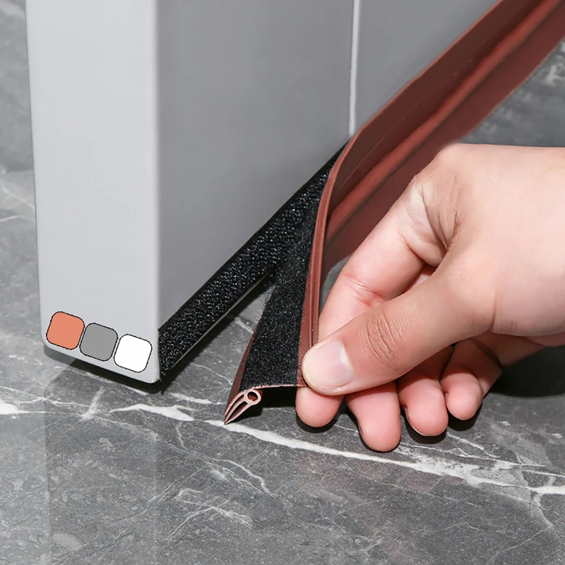 Windproof-Dust-Sealing-Tape-93CM-Silicone-Weather-Stripping-Under-Door ...
