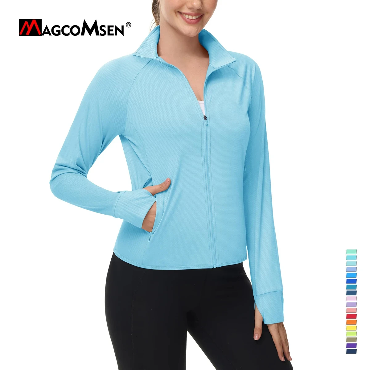 MAGCOMSEN-UPF-50-Rash-Guard-Jackets-Women-s-Lightweight-Athletic ...