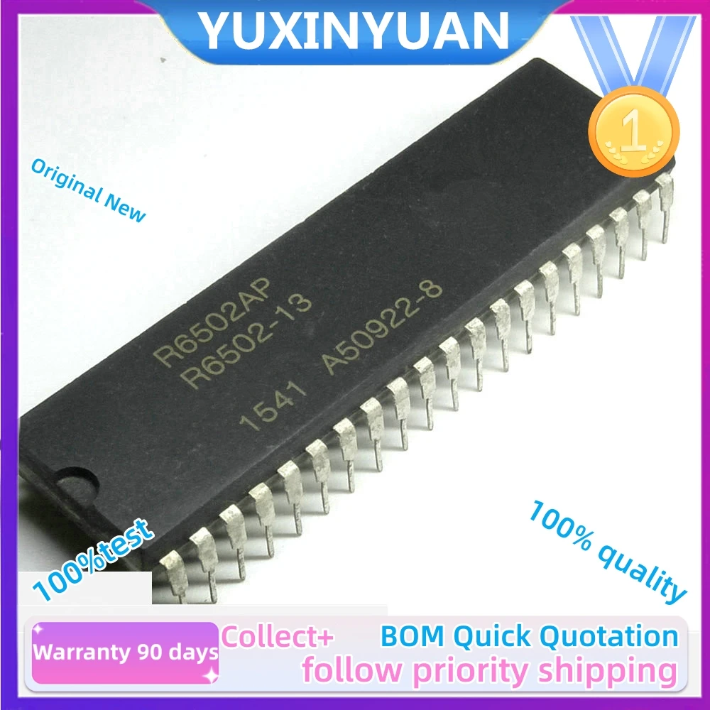 1PCs/Lot New Original R6502AP R6502P R6522AP R6532 R65C02P3 Electronic ...