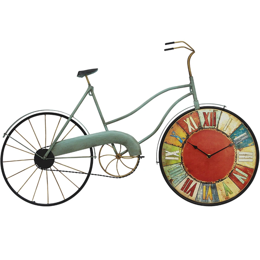 Bicycle Wheel Wall Clock Creative Big Size Large Decorative Wall Clocks ...