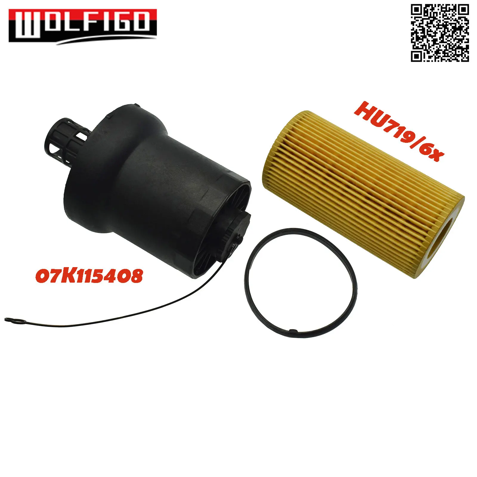 Engine Oil Filter Housing Cover and Oil Filter For VW 2.5L Jetta Beetle ...