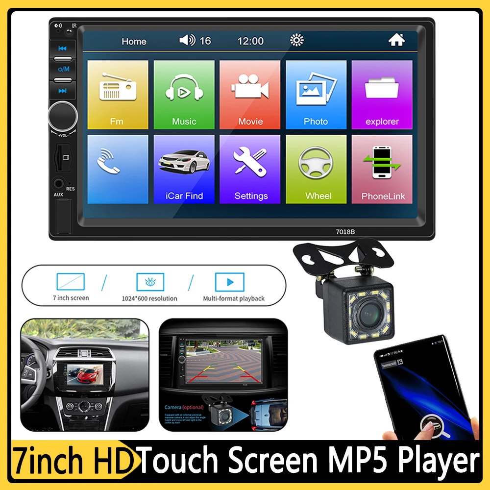 2din-Car-Stereo-7inch-Car-Radio-HD-Touch-Screen-Automotive-Multimedia ...