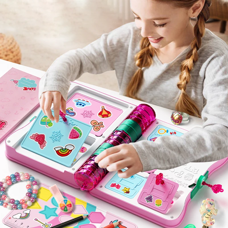Princess-Girls-Diary-Toy-With-Lock-Keys-Pencil-Sharpener-Eraser-Sticker ...